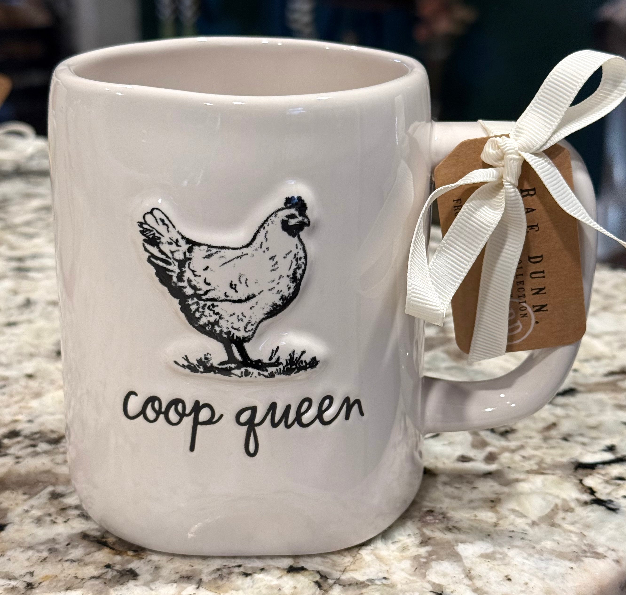 New Rae Dunn white ceramic Farmline coffee mug COOP QUEEN – You're ...